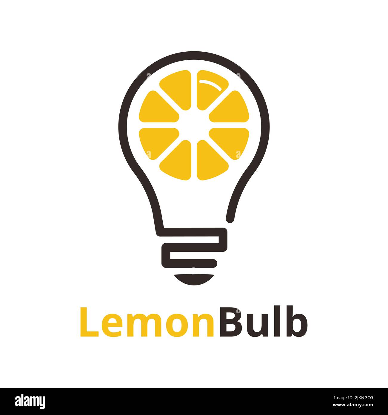 Lemon light bulb on Stock Vector Images - Alamy