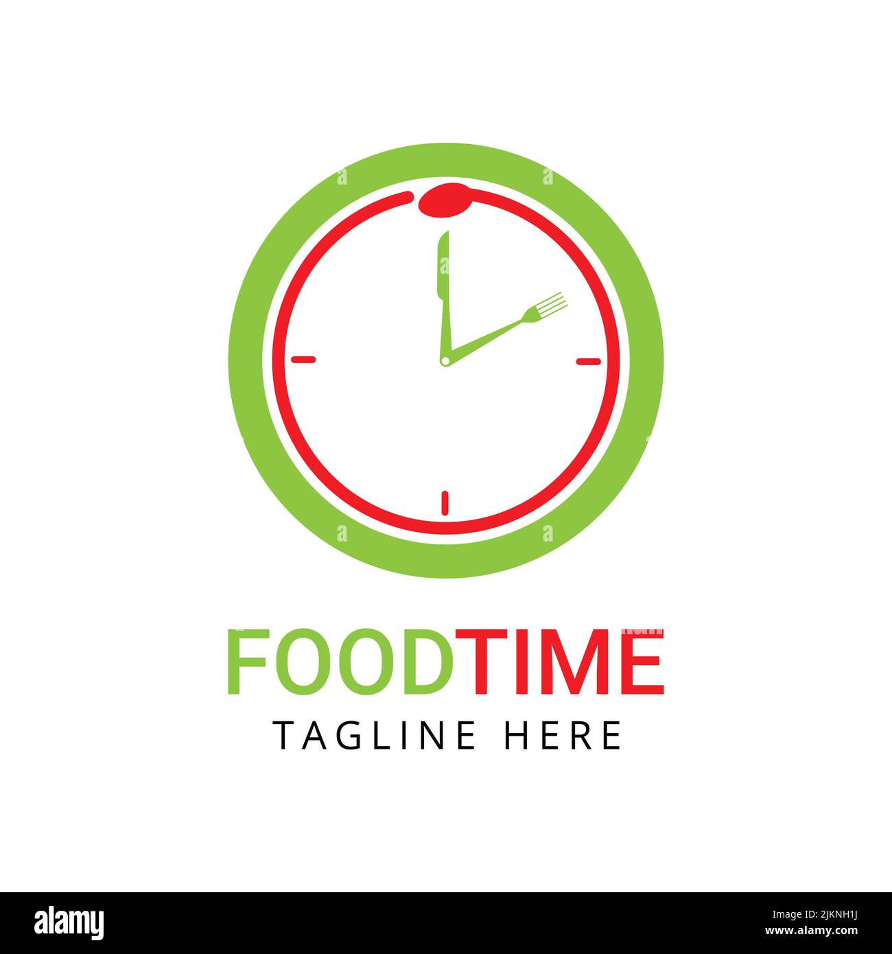 A food company or restaurant logo concept isolated on a white ...