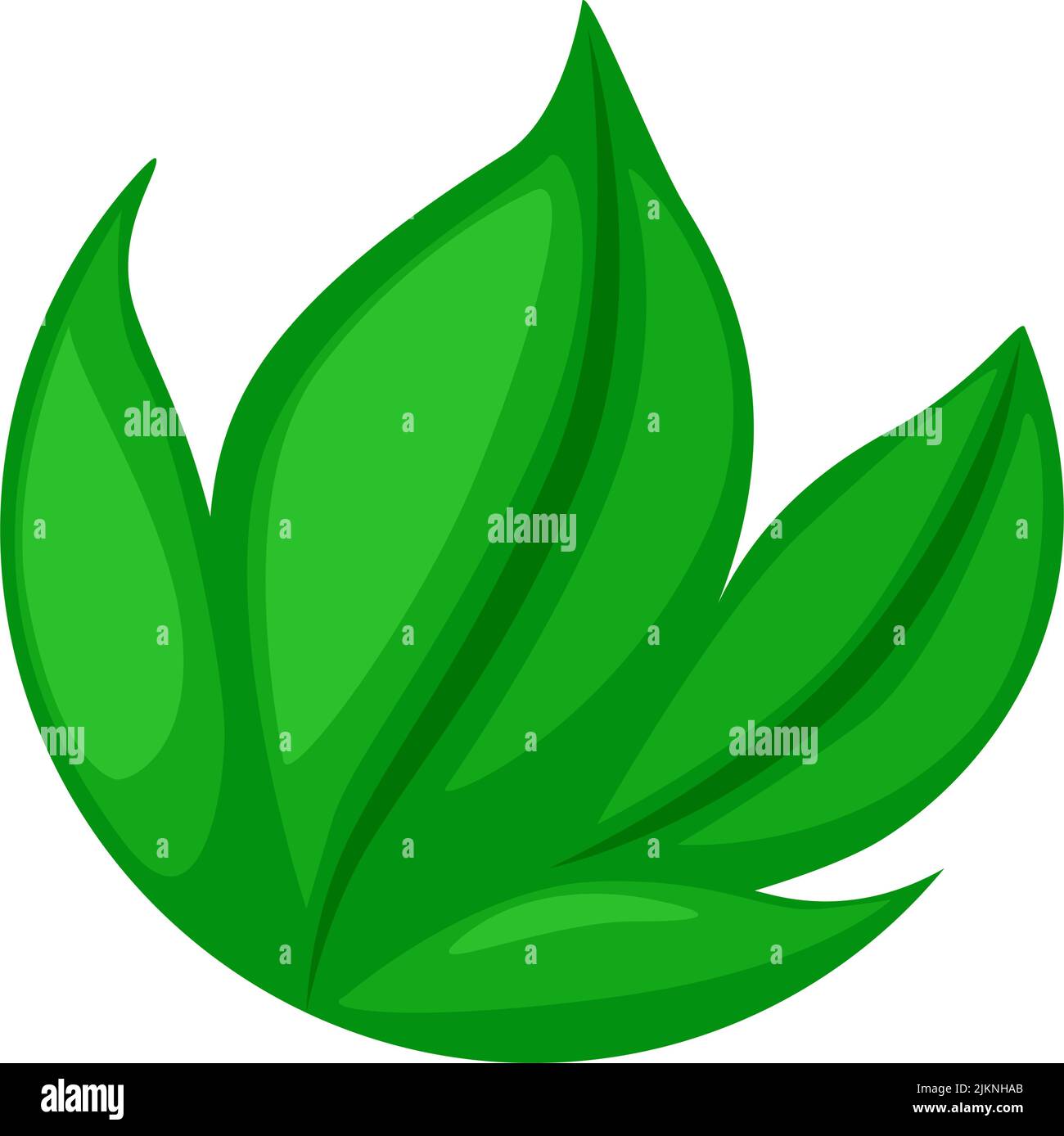 Earth element nature, round icon. Vector illustration round frame with ...