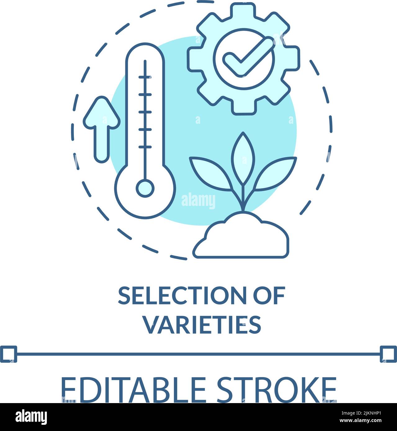 Selection of varieties turquoise concept icon Stock Vector Image & Art ...