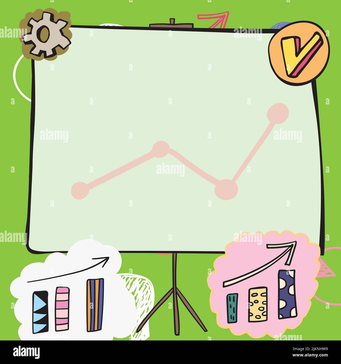 Important Messages Presented On Presentation Board With Arrows Up ...