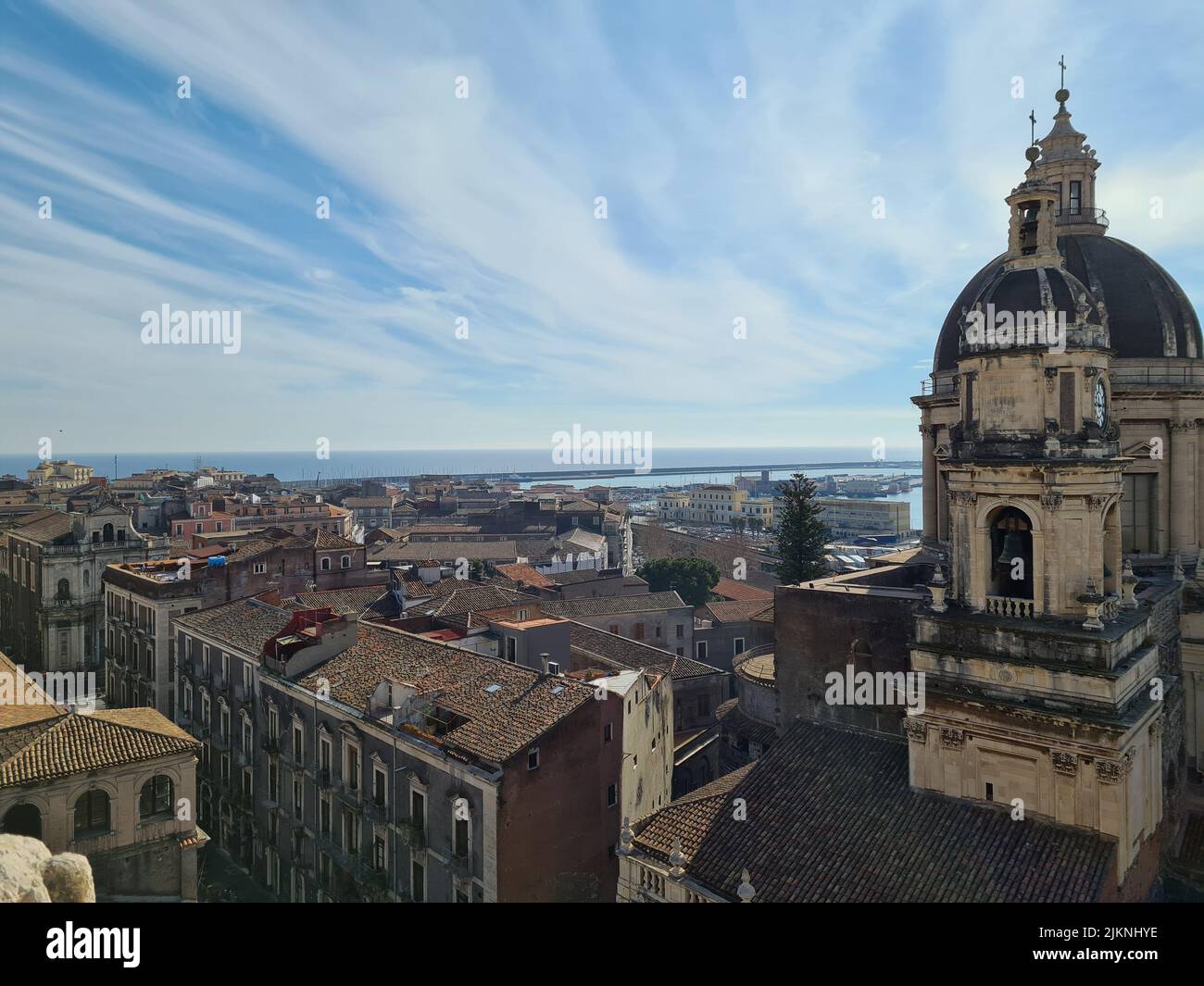 An aerial view of the architecture of Catania, Sicily Stock Photo - Alamy