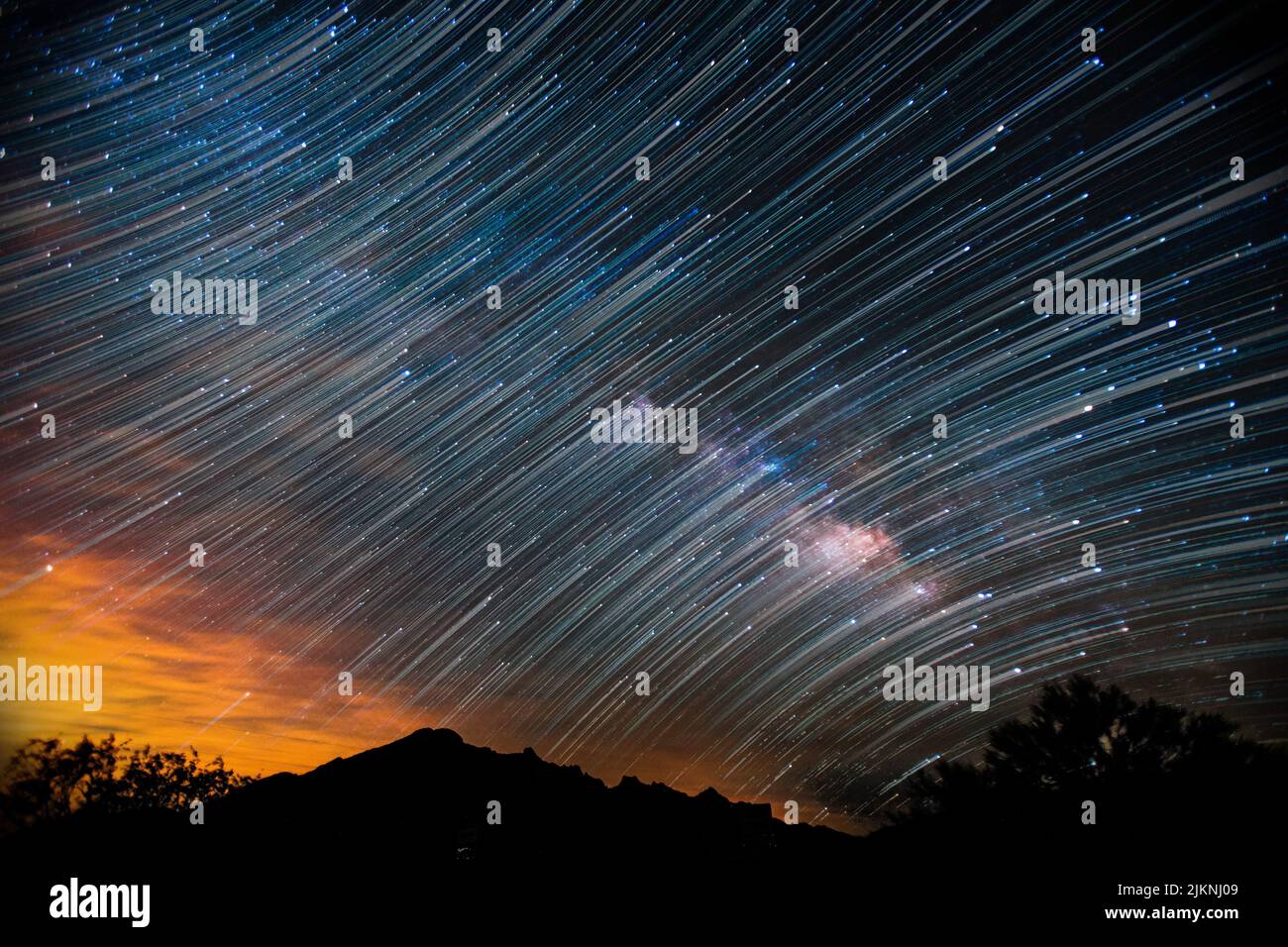 Kitt peak observatory star trails hi-res stock photography and images ...