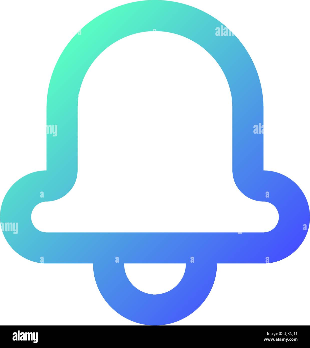 Notifications pixel perfect gradient linear ui icon Stock Vector Image & Art - Alamy