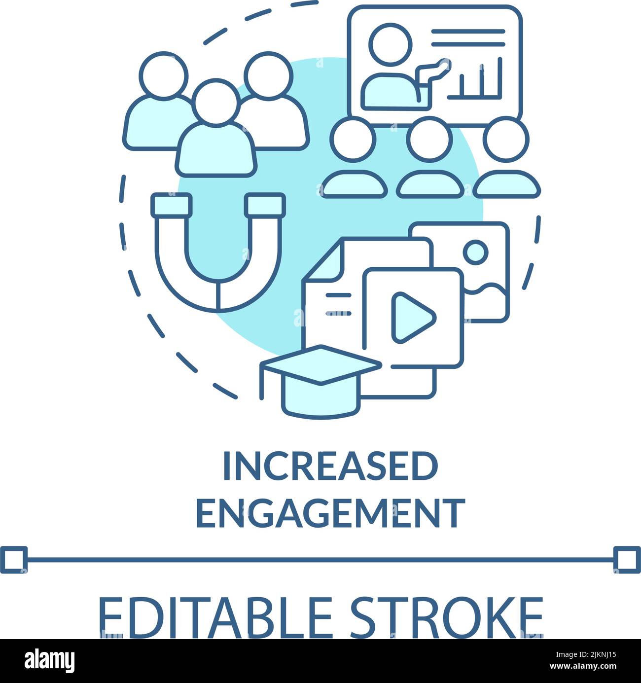Icon student engagement Stock Vector Images - Alamy