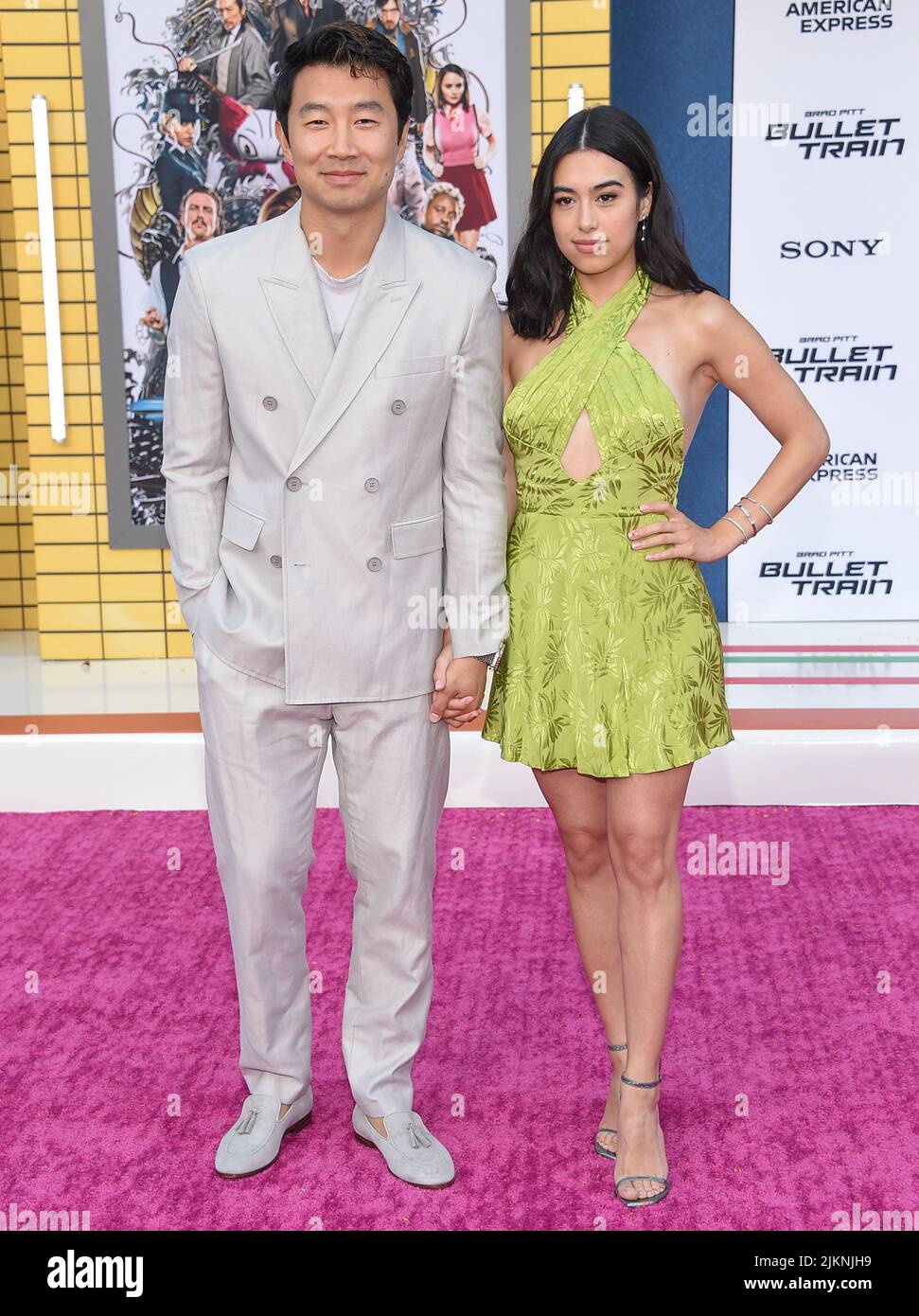 August 1, 2022, Westwood, California, USA: Simu Liu and Jade Bender ...