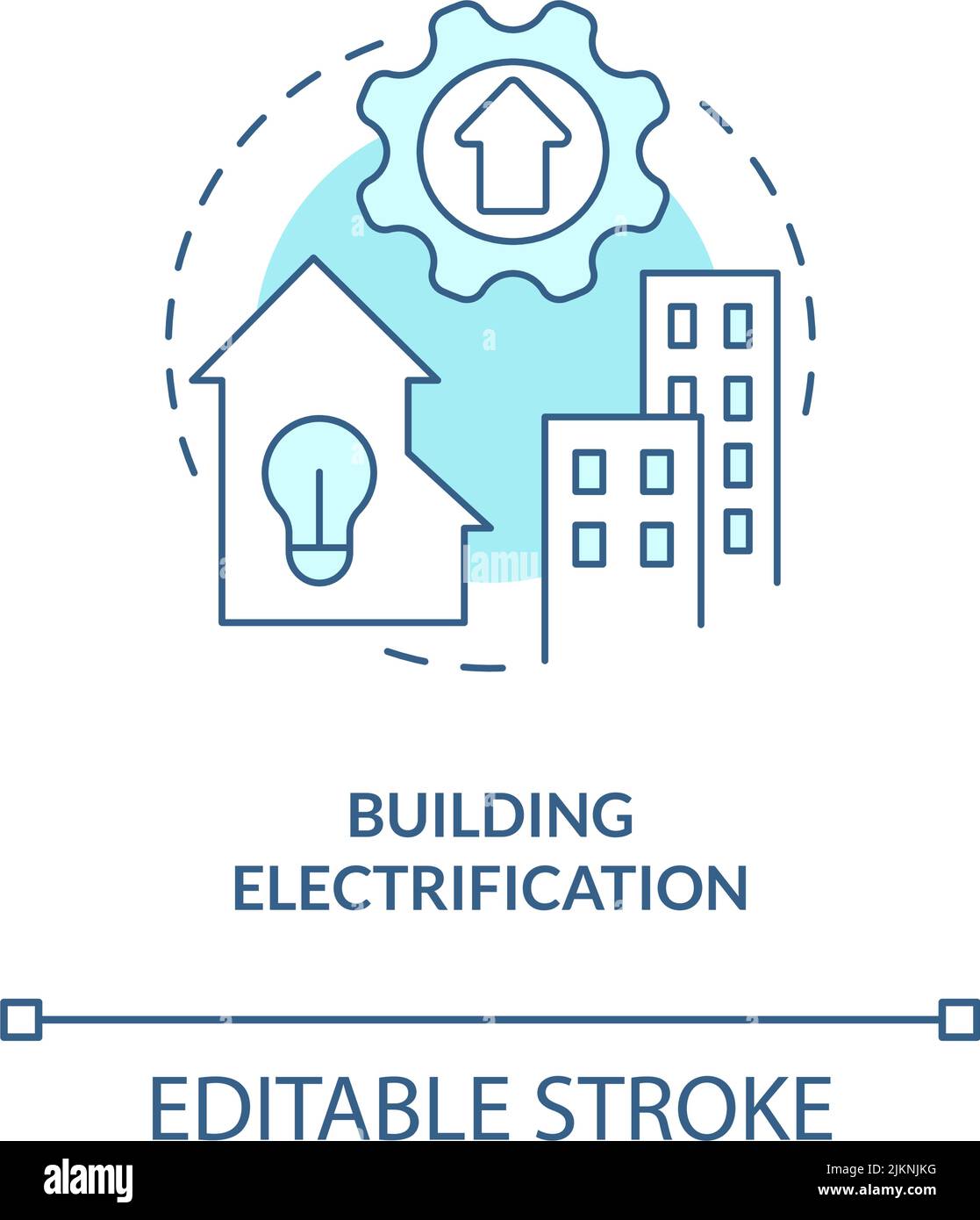 Building electrification turquoise concept icon Stock Vector Image ... Building electrification turquoise concept icon Stock Vector Image ...