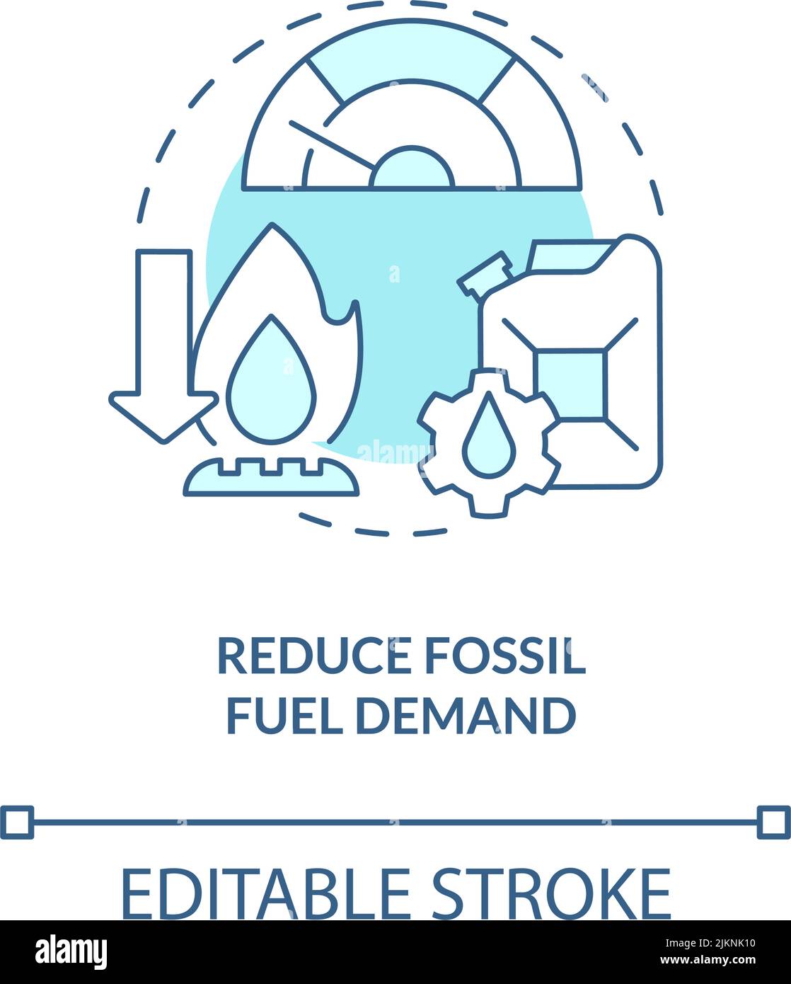 Reduce fossil fuel demand turquoise concept icon Stock Vector Image ... Reduce fossil fuel demand turquoise concept icon Stock Vector Image ...
