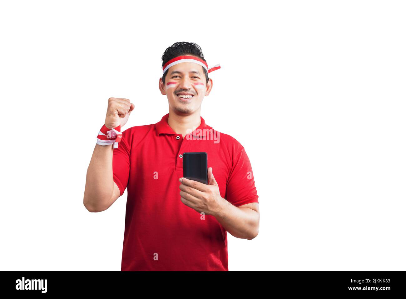 Indonesian men celebrate Indonesian independence day on 17 August while ...