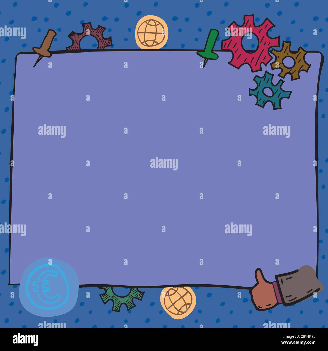 Pinned Presentation Board With Important Messages Written In. Crutial ...