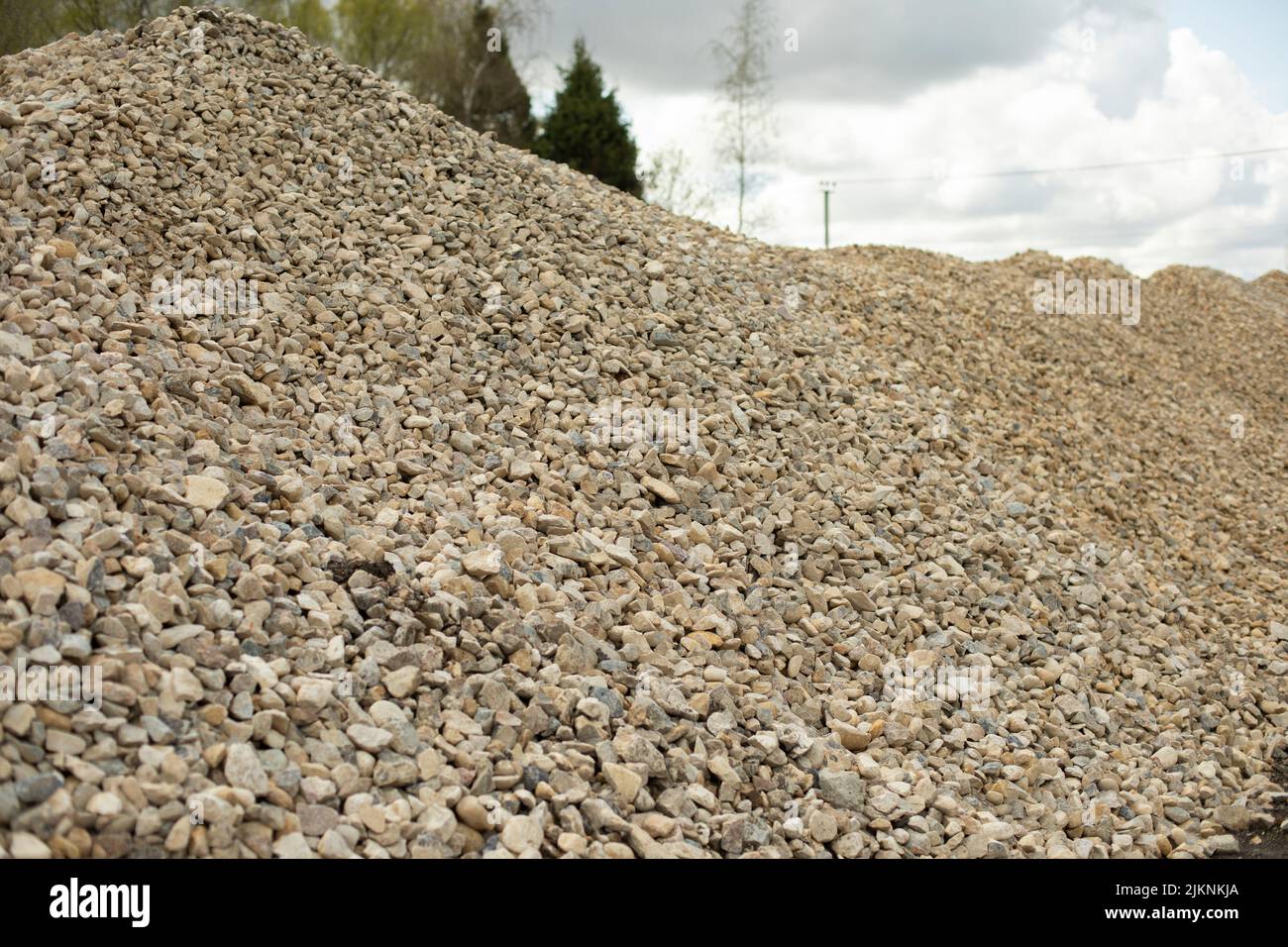 Large mound. Loose building material Stock Photo - Alamy
