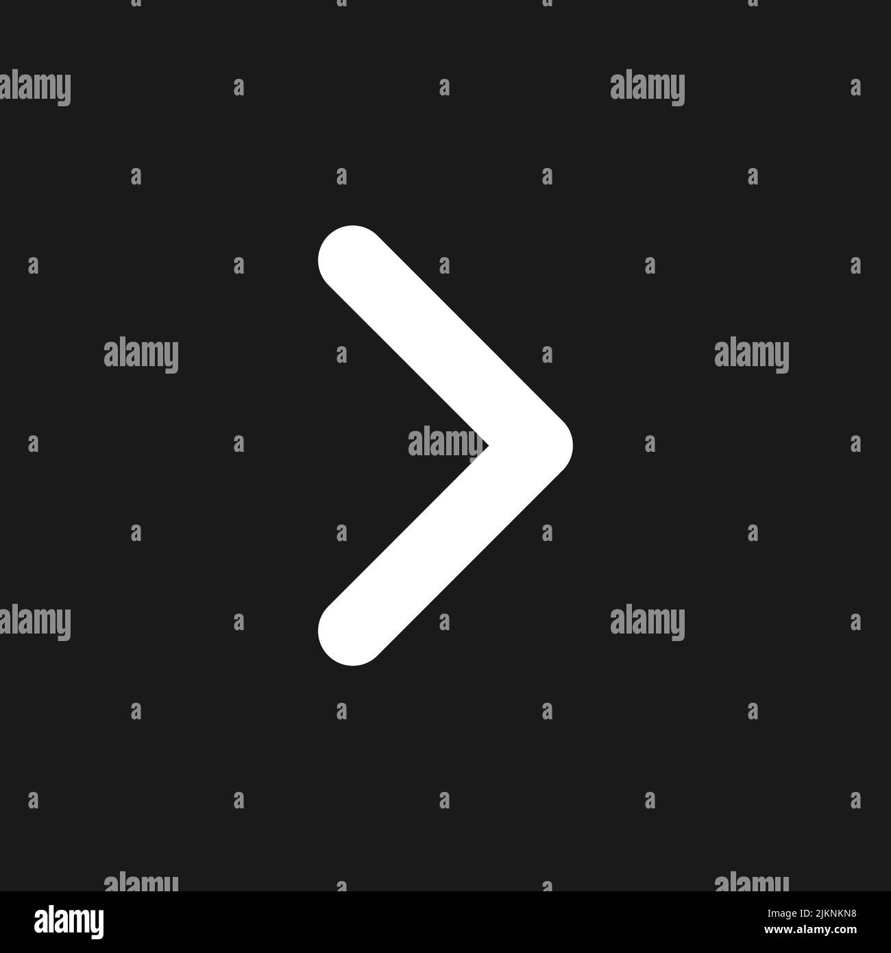 Right arrow dark mode glyph ui icon Stock Vector Image & Art - Alamy