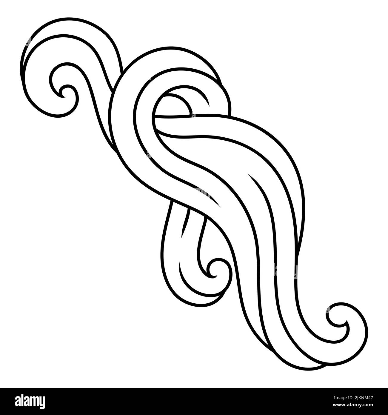 Black curly hair vector vectors Black and White Stock Photos & Images ...