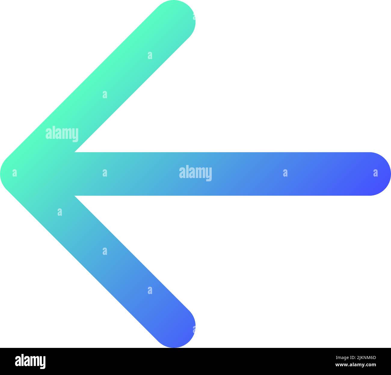 Leftwards arrow pixel perfect gradient linear ui icon Stock Vector Image & Art - Alamy