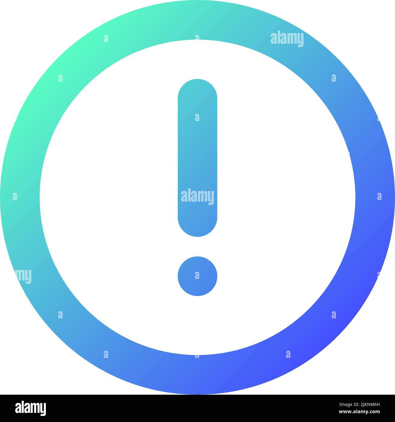 Circular shaped exclamation mark pixel perfect gradient linear ui icon Stock Vector Image & Art ...