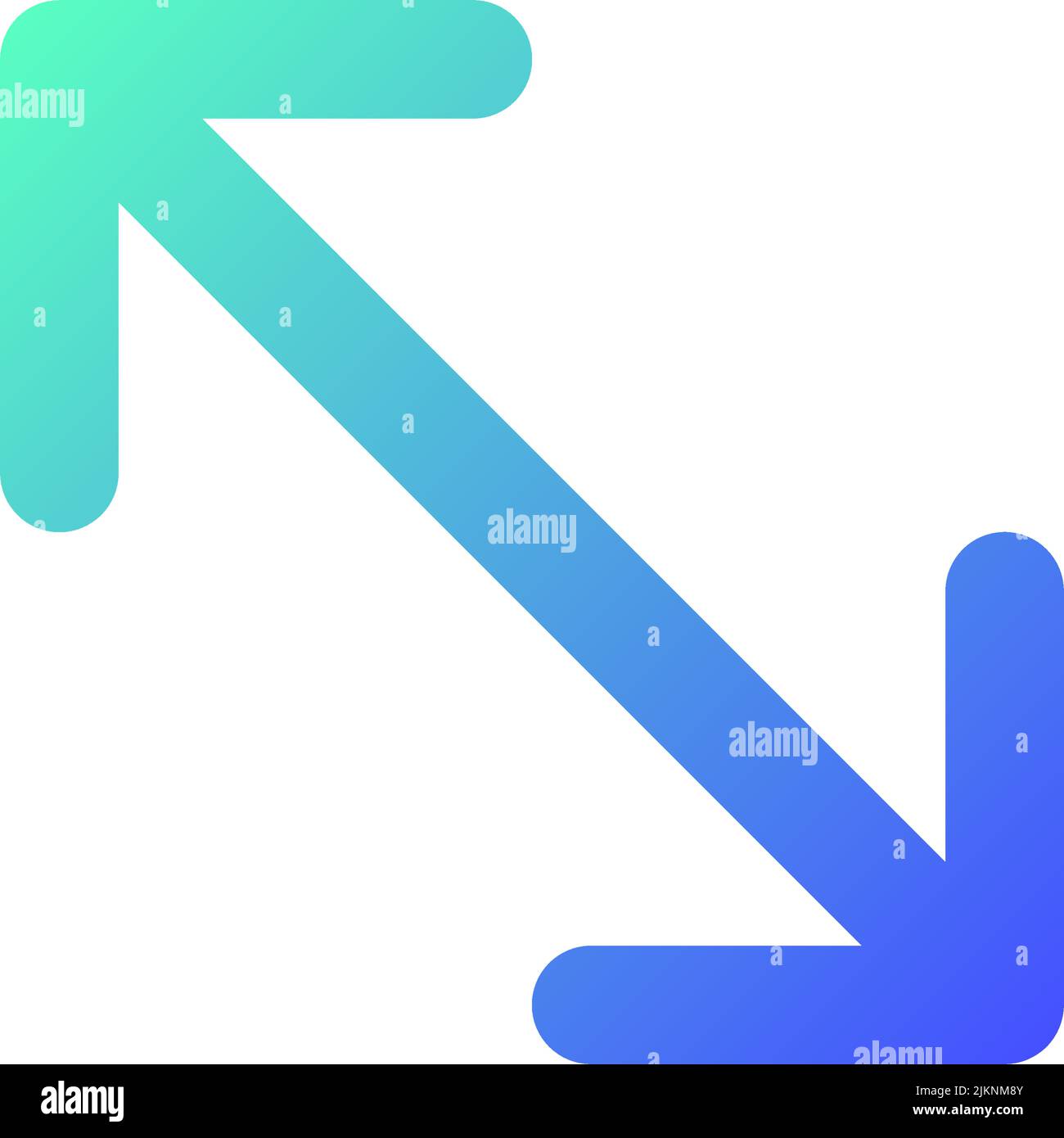 Expand Pixel Perfect Gradient Linear Ui Icon Stock Vector Image And Art