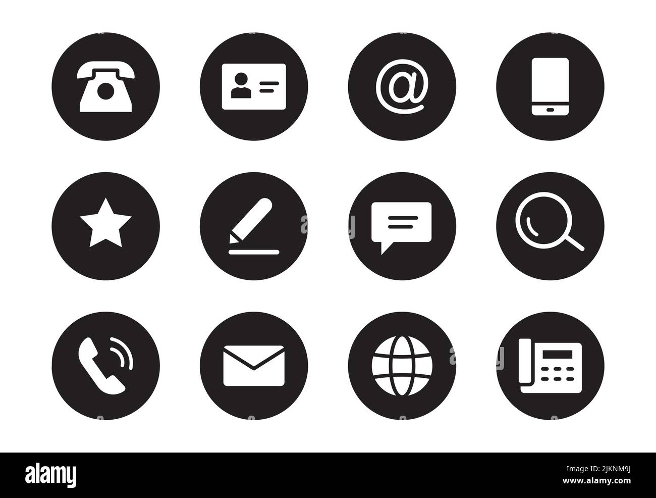 Phone, email contact icon. Mail, telephone adress, message symbol for ...