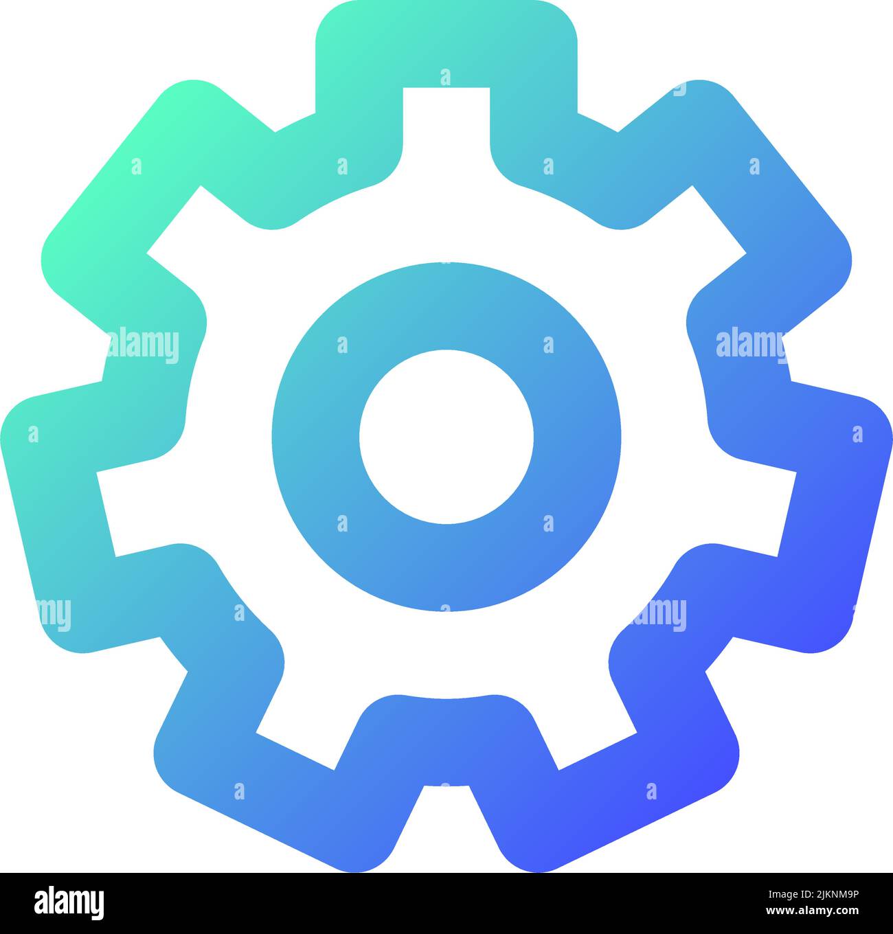 Settings gear pixel perfect gradient linear ui icon Stock Vector Image & Art - Alamy