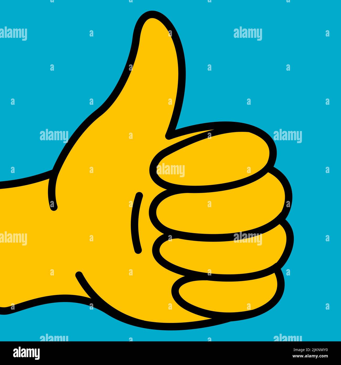 Cartoon vector funny cute Comic characters, like hand gesture Stock ...