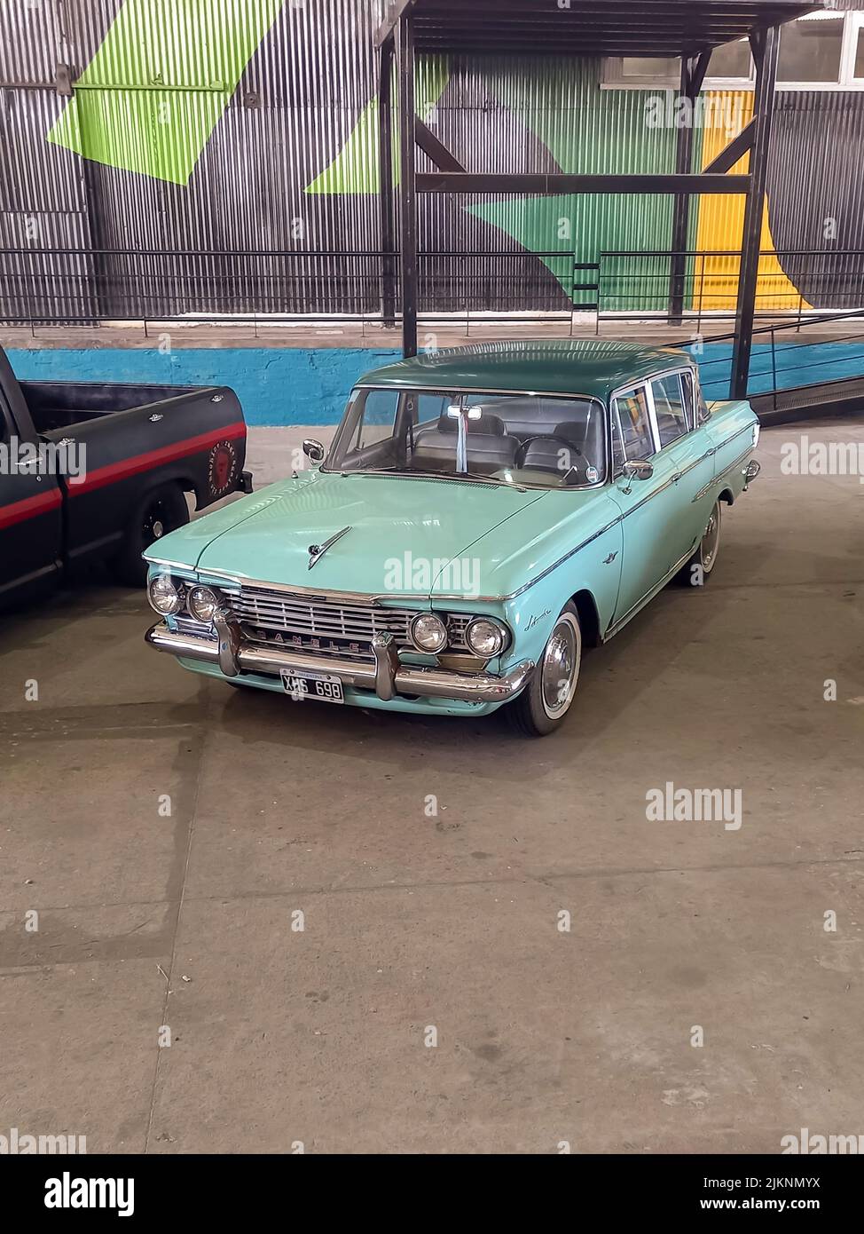Avellaneda, Argentina - Mar 19, 2022 - cyan AMC Rambler Ambassador four ...