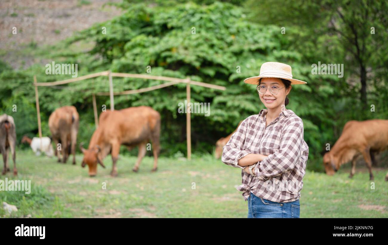 Milk farmer cowgirl hi-res stock photography and images - Alamy
