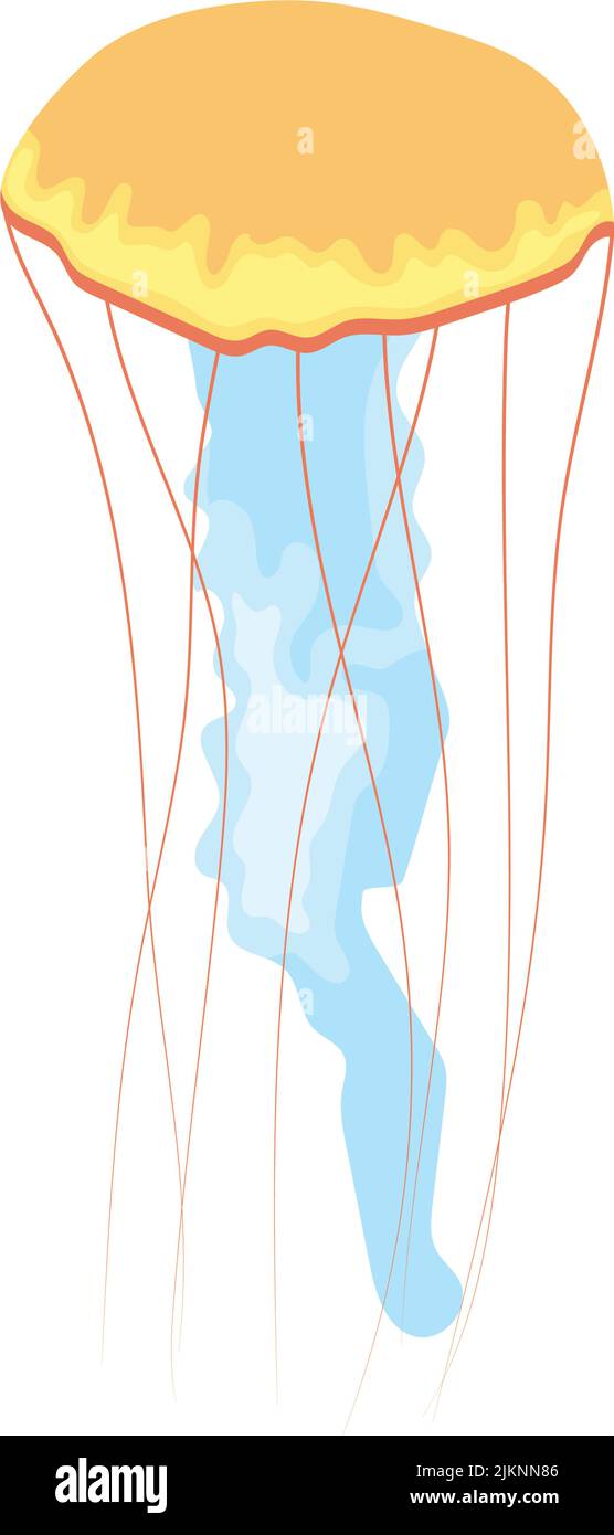 cartoon yellow jellyfish Stock Vector Image & Art - Alamy