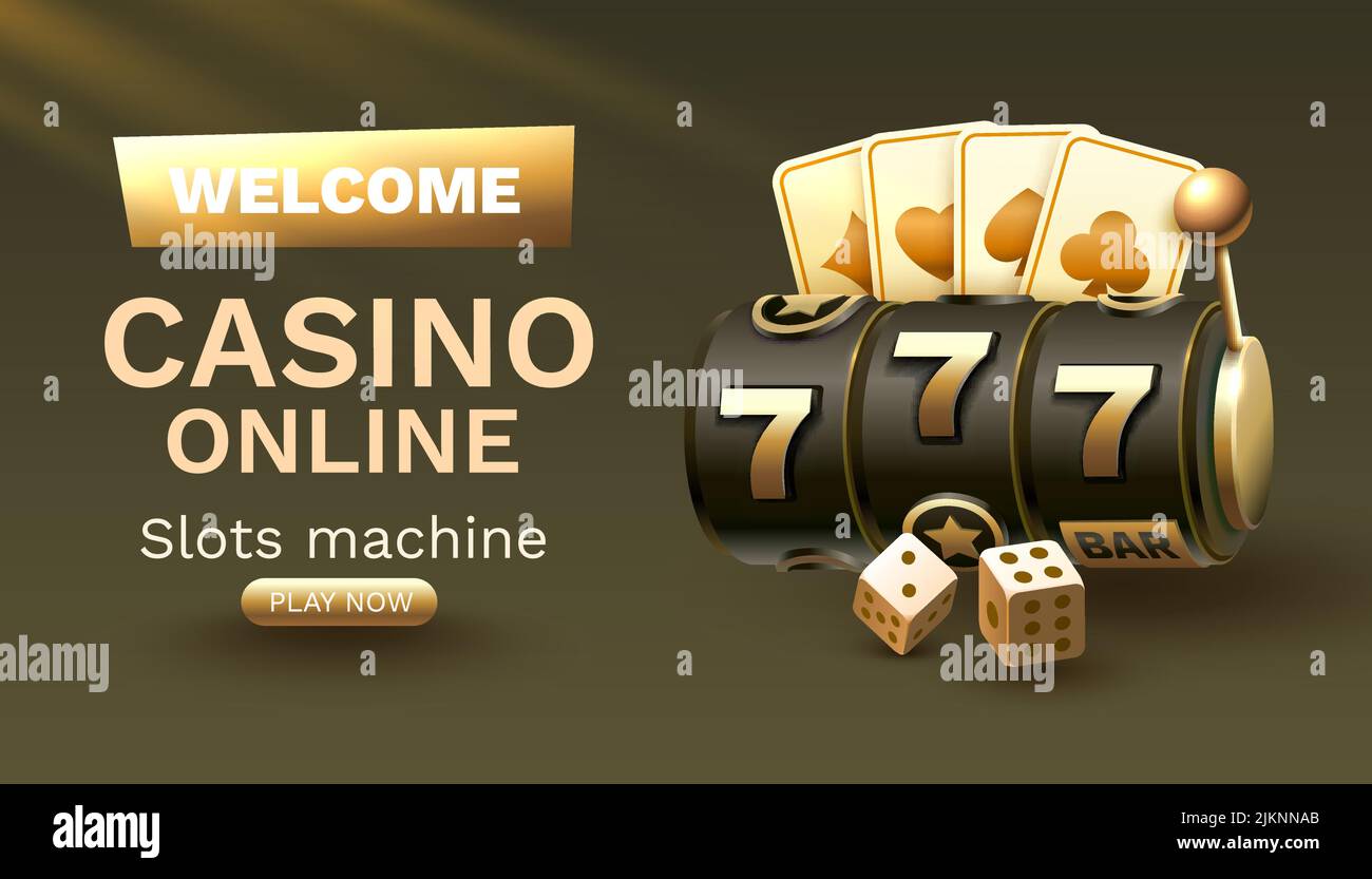 Casino slots winner, fortune of luck, 777 win banner. Vector ...