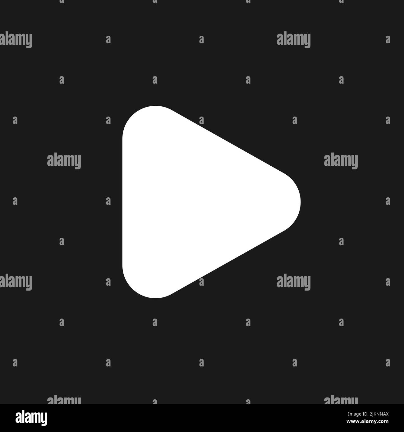 Play button dark mode glyph ui icon Stock Vector Image & Art - Alamy