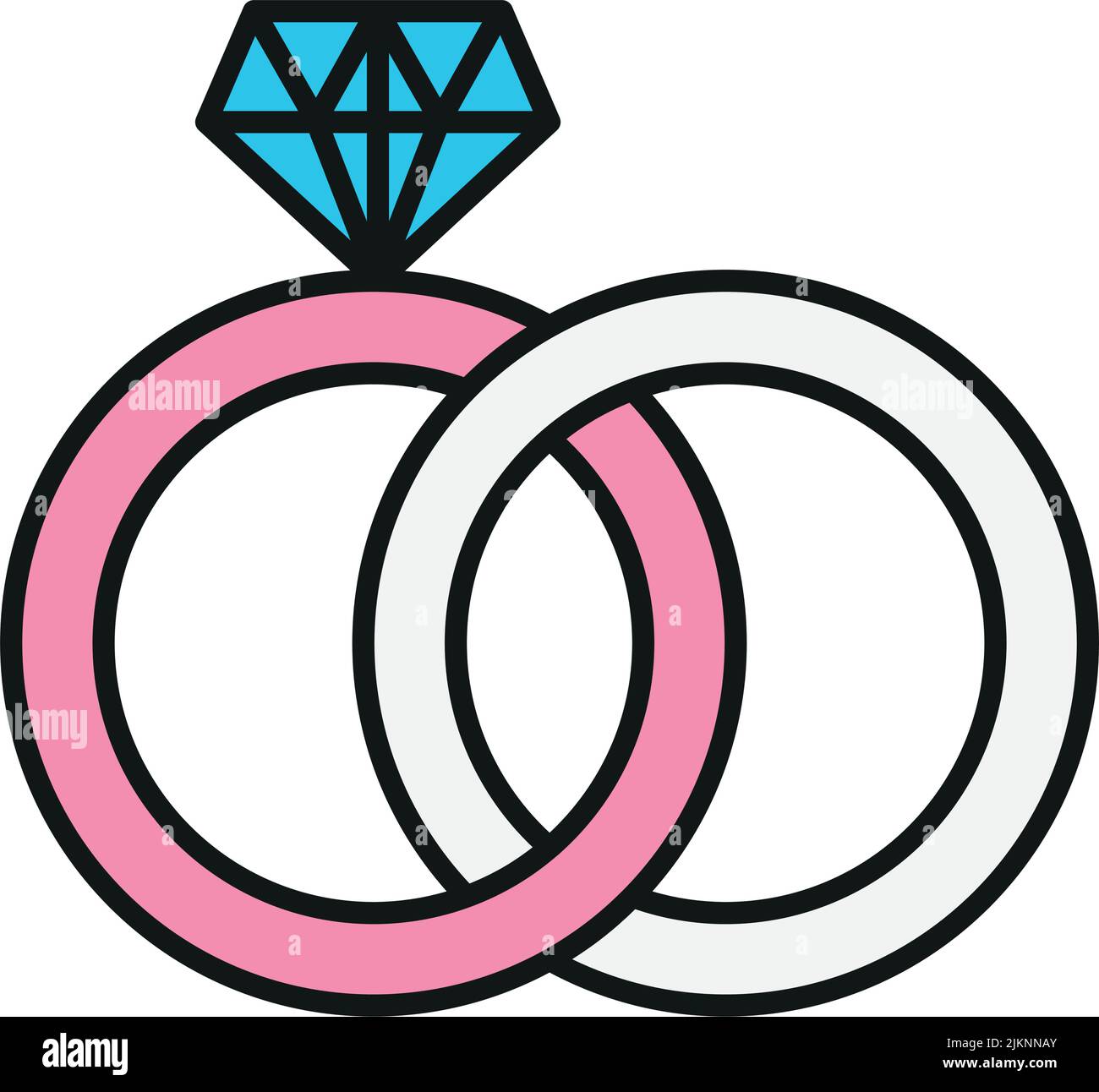 wedding rings icon Stock Vector Image & Art - Alamy