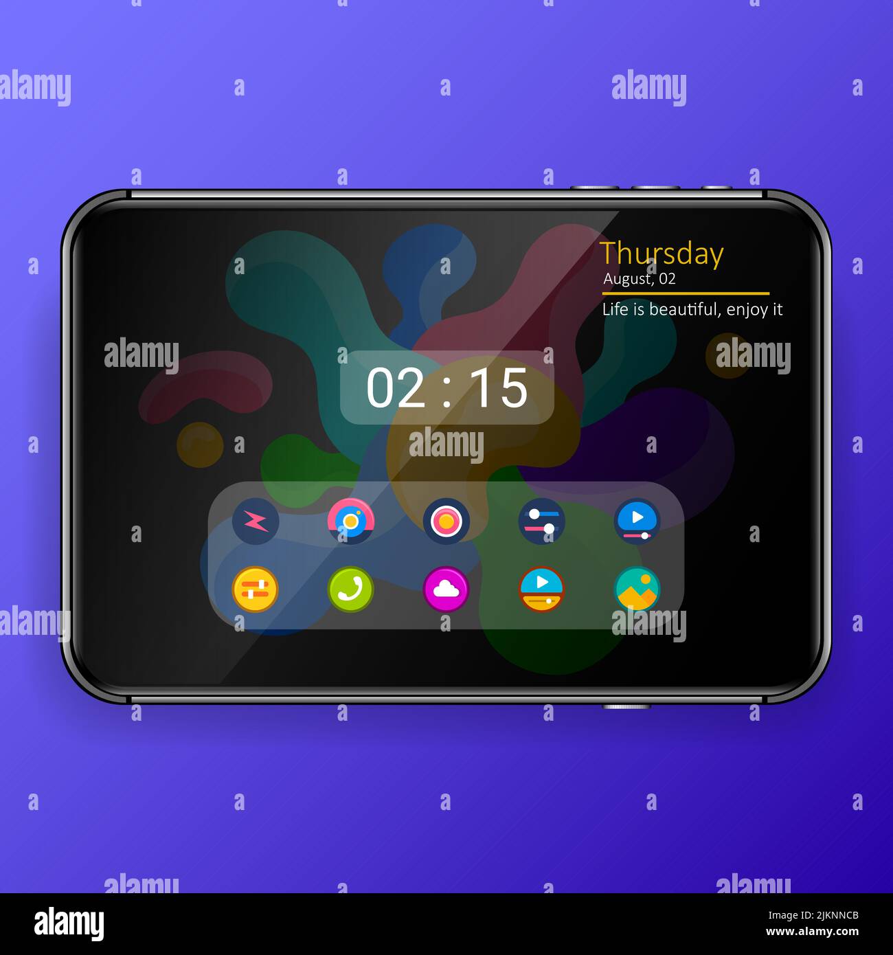 lock screen mobile application Stock Vector Image & Art - Alamy