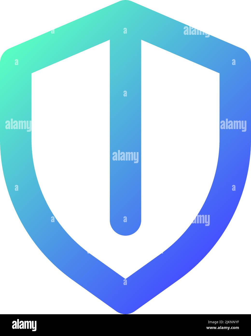 Security shield pixel perfect gradient linear ui icon Stock Vector ...