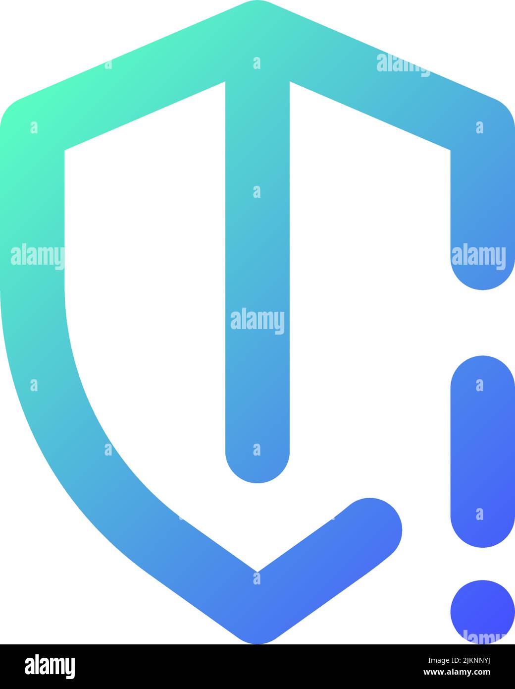 Security threat pixel perfect gradient linear ui icon Stock Vector ...