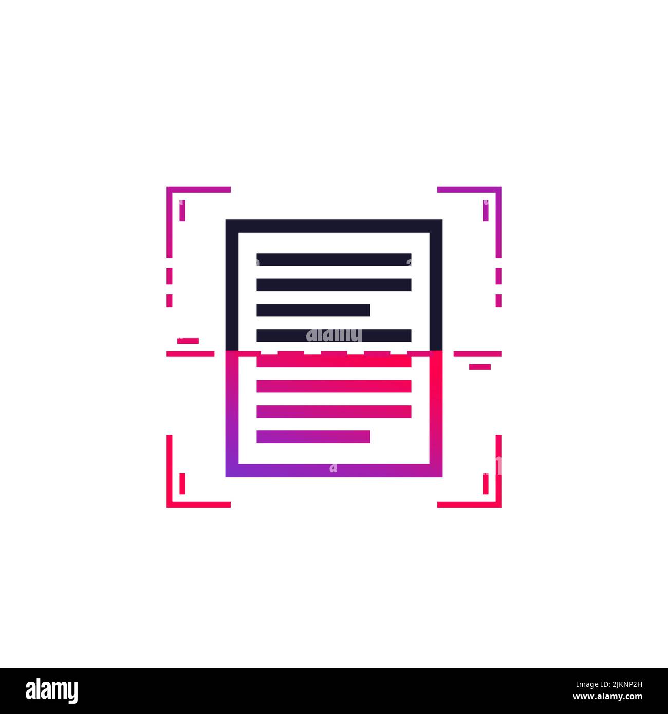 Ocr document scanner Stock Vector Images - Alamy