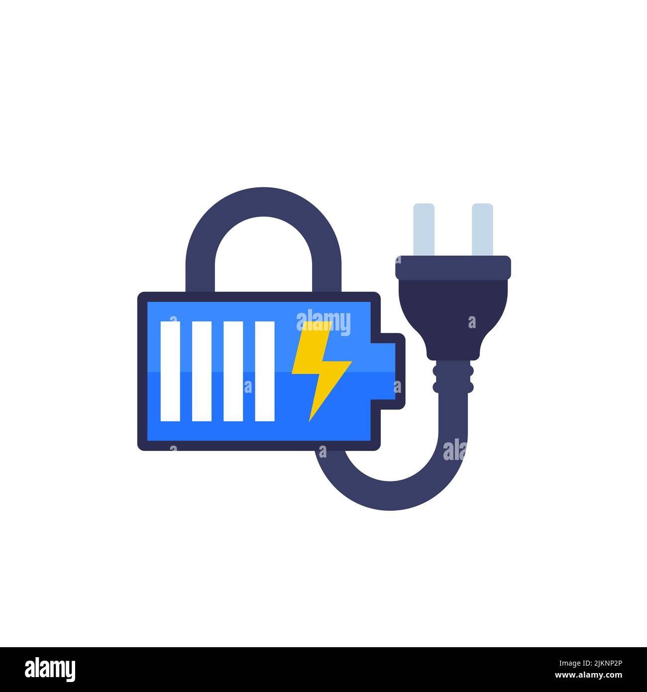 electric plug and battery vector icon Stock Vector Image & Art - Alamy