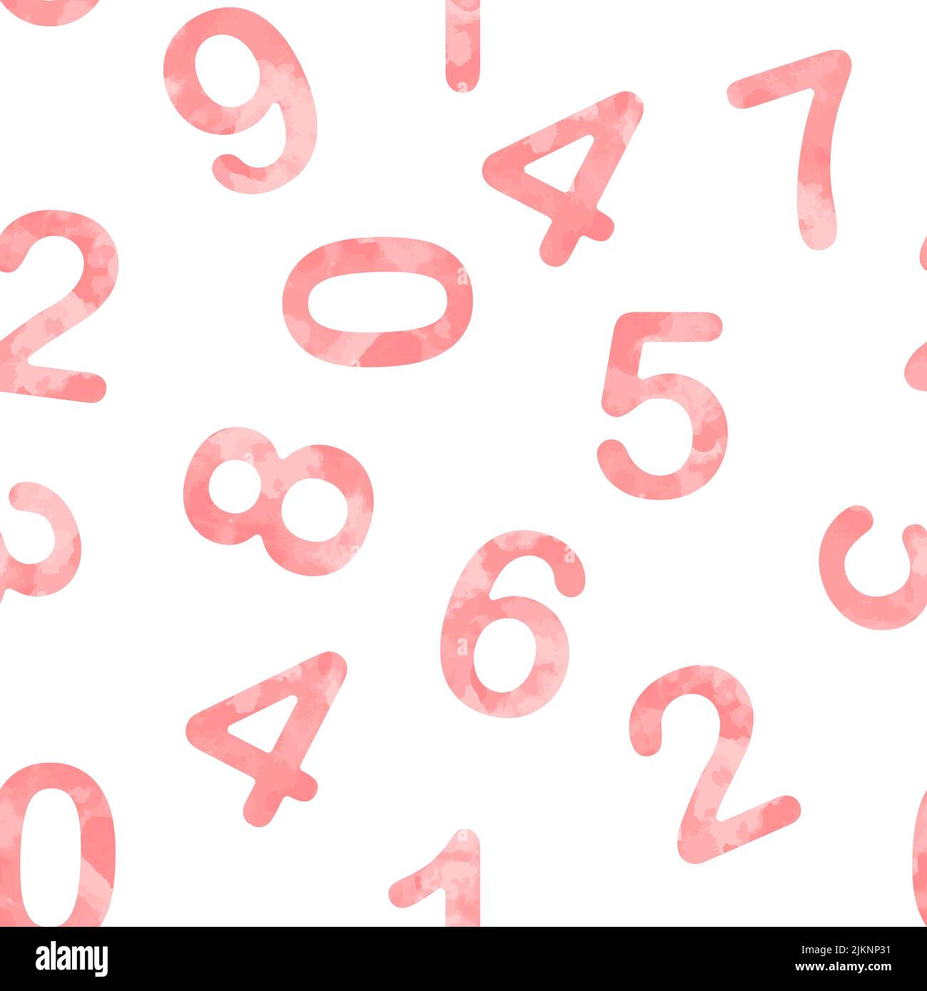 Numbers concept seamless pattern vector illustration. Background with ...