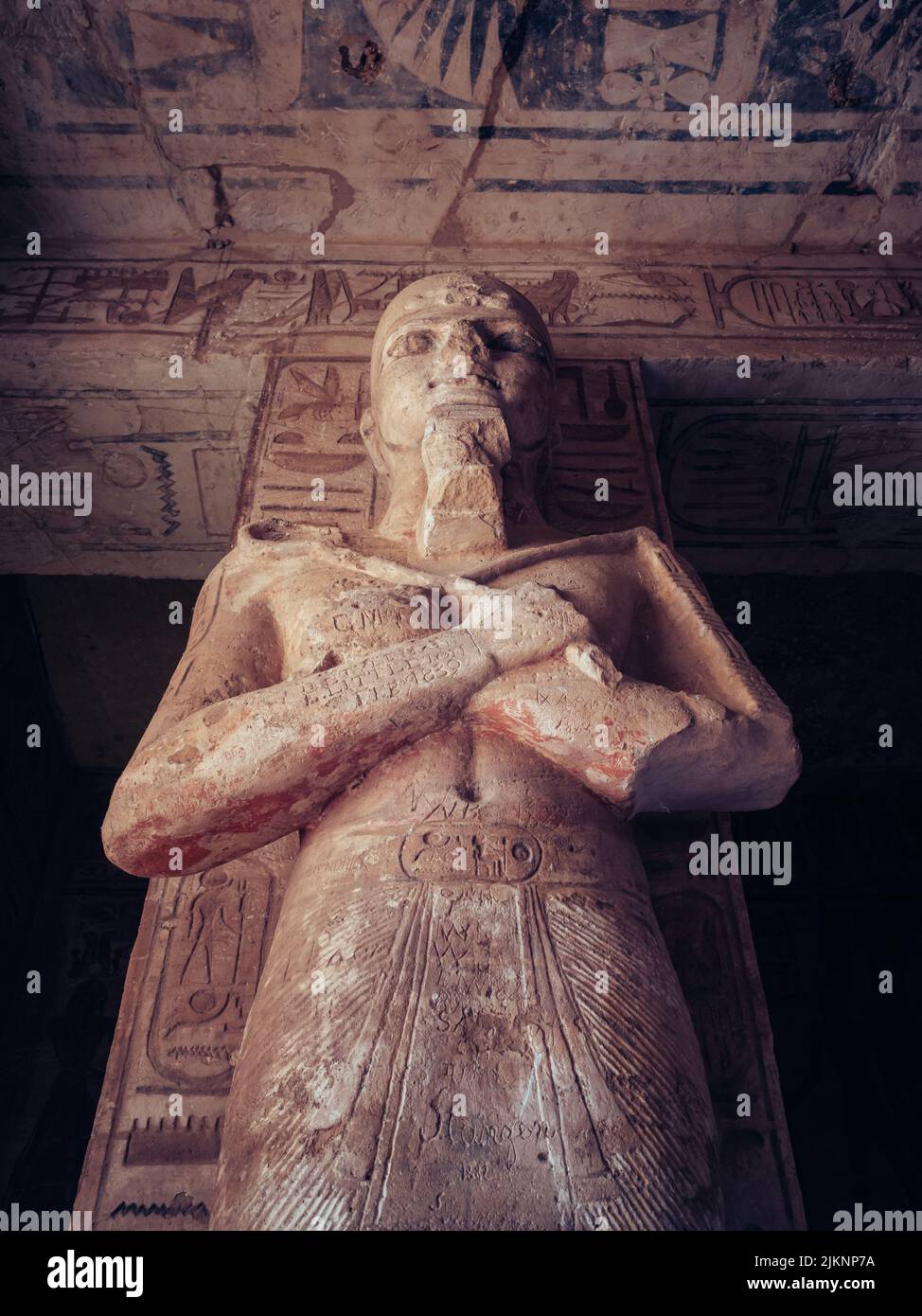 A closeup of an ancient statue in Egypt Stock Photo - Alamy
