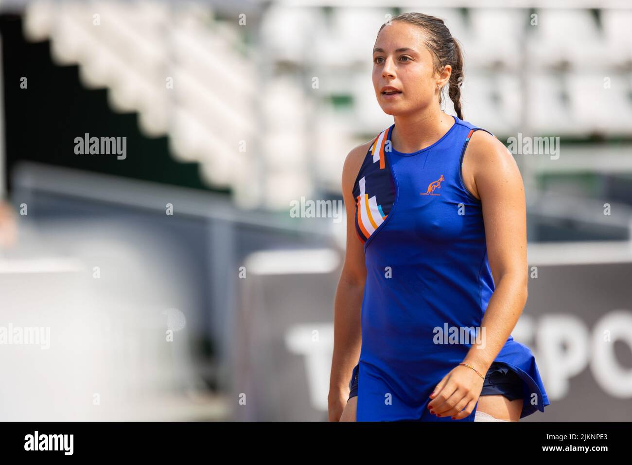 Elisabetta Cocciaretto seen in action during the second round match BNP ...