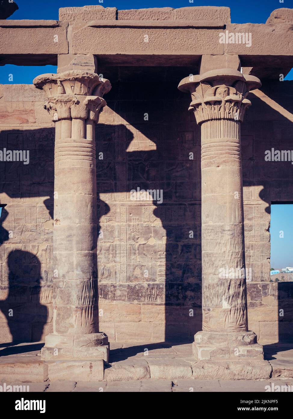 An ancient Egyptian temple with two columns Stock Photo - Alamy