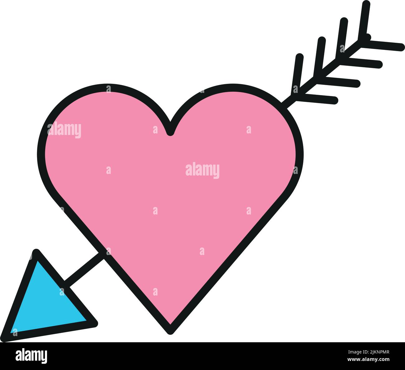 arrowed heart icon Stock Vector Image & Art - Alamy