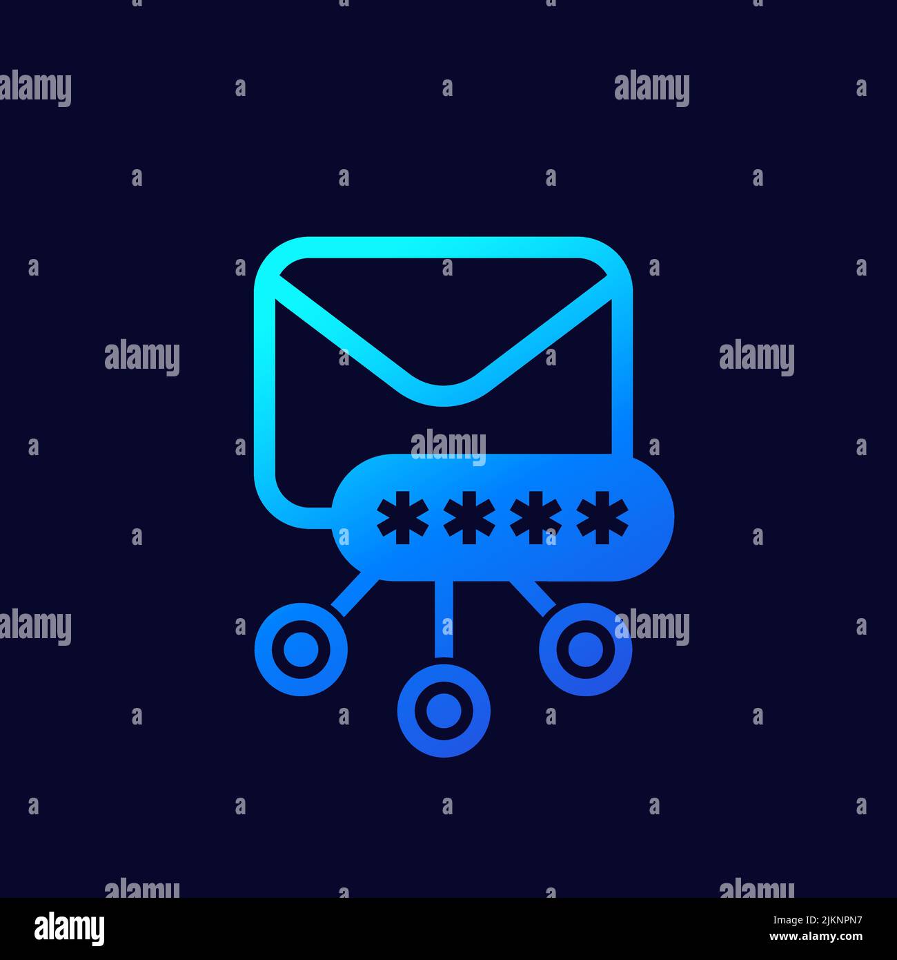 email icon with a password, vector Stock Vector Image & Art - Alamy