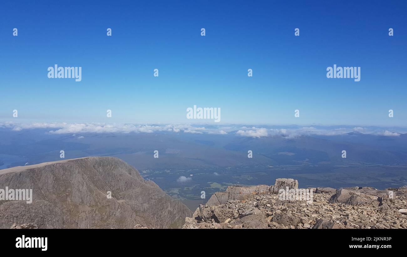 A mesmerizing view of a beautiful mountainous landscape Stock Photo - Alamy