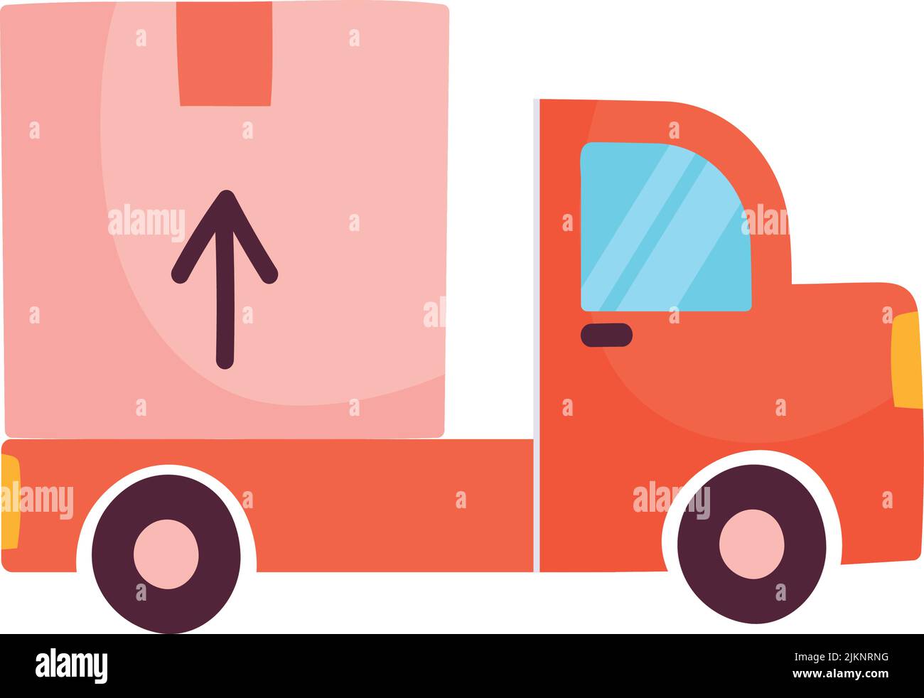 cartoon cargo truck Stock Vector Image & Art - Alamy