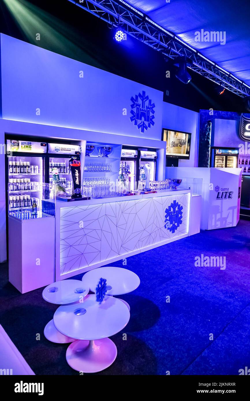 A Interior of alcohol bar and tavern in Cape Town, South Africa Stock ...