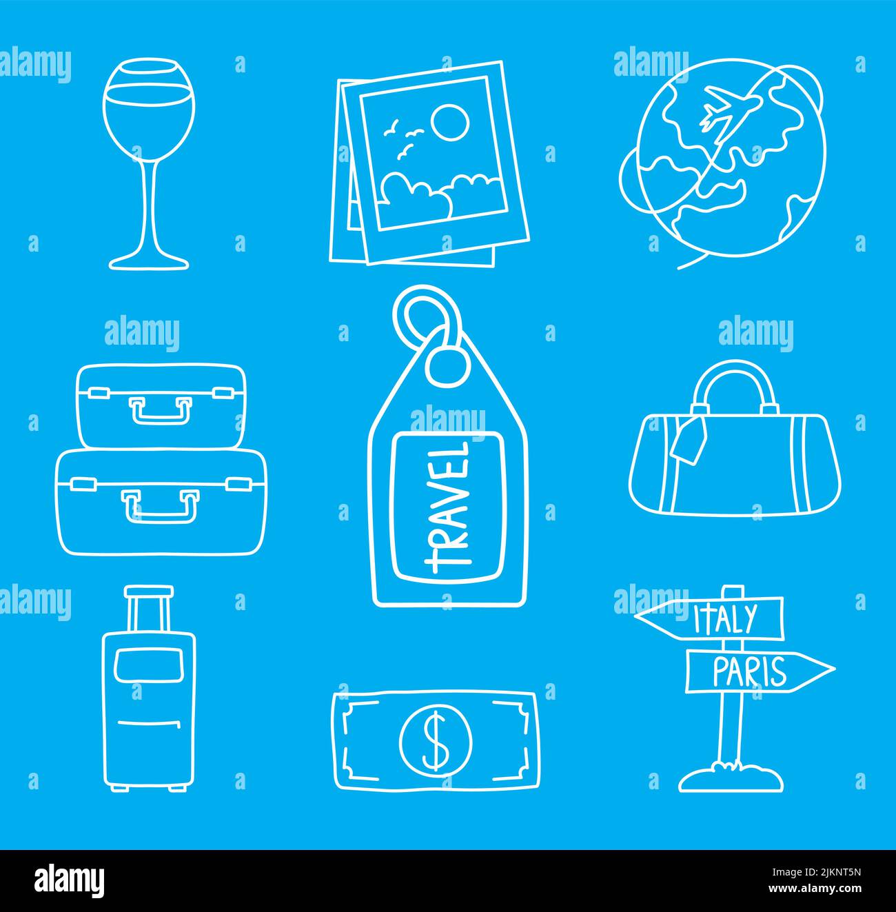 Travel stuff icon Stock Vector Images - Alamy