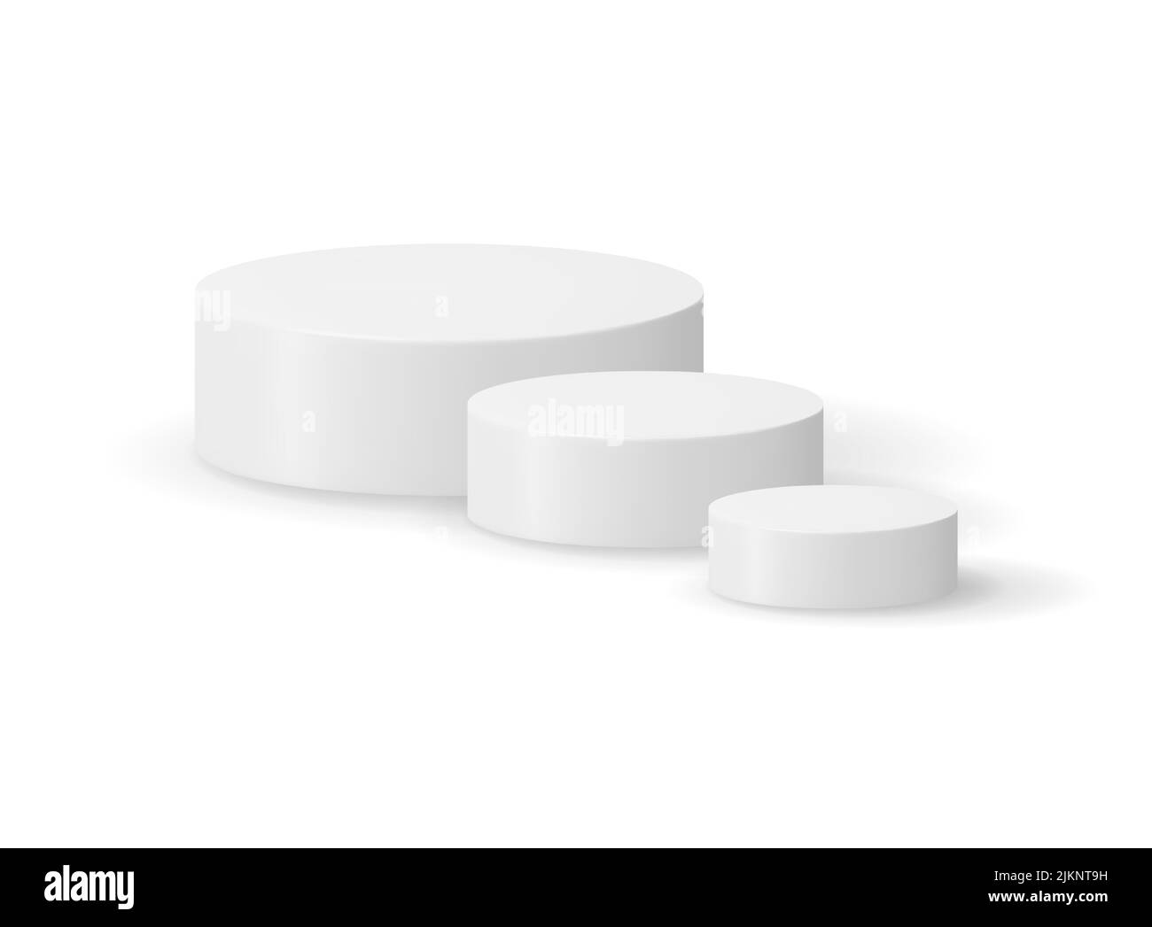 3d white cylinder step Black and White Stock Photos & Images - Alamy