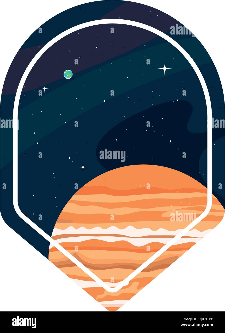 jupiter planet badge Stock Vector Image & Art - Alamy