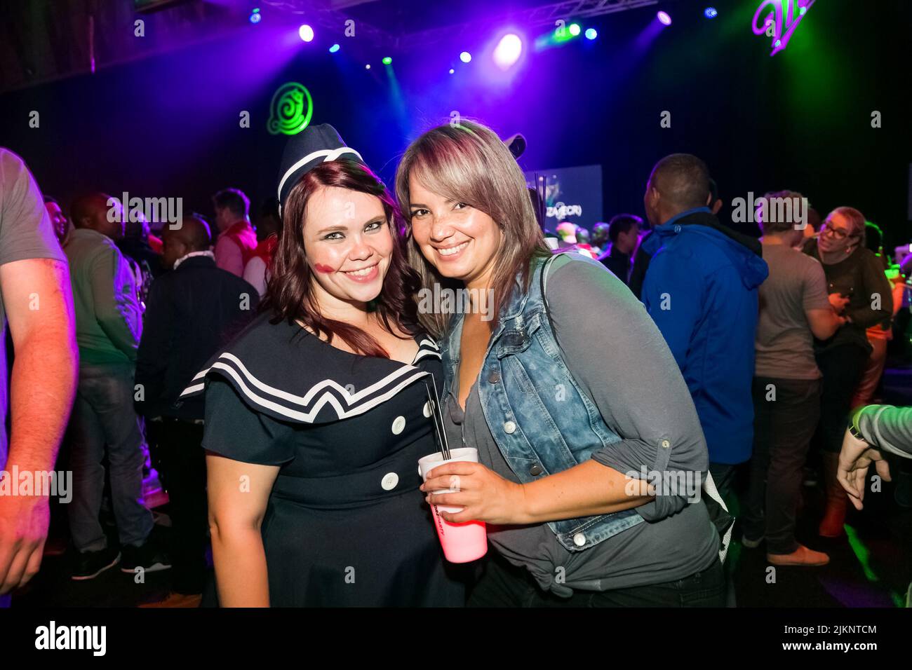 Cape Town, South Africa - April 20, 2016: Diverse people having fun at ...