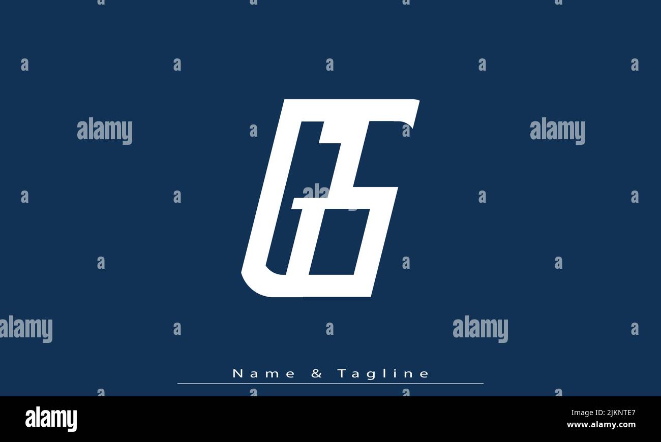 Alphabet letters Initials Monogram logo GS , SG Stock Vector Image ...