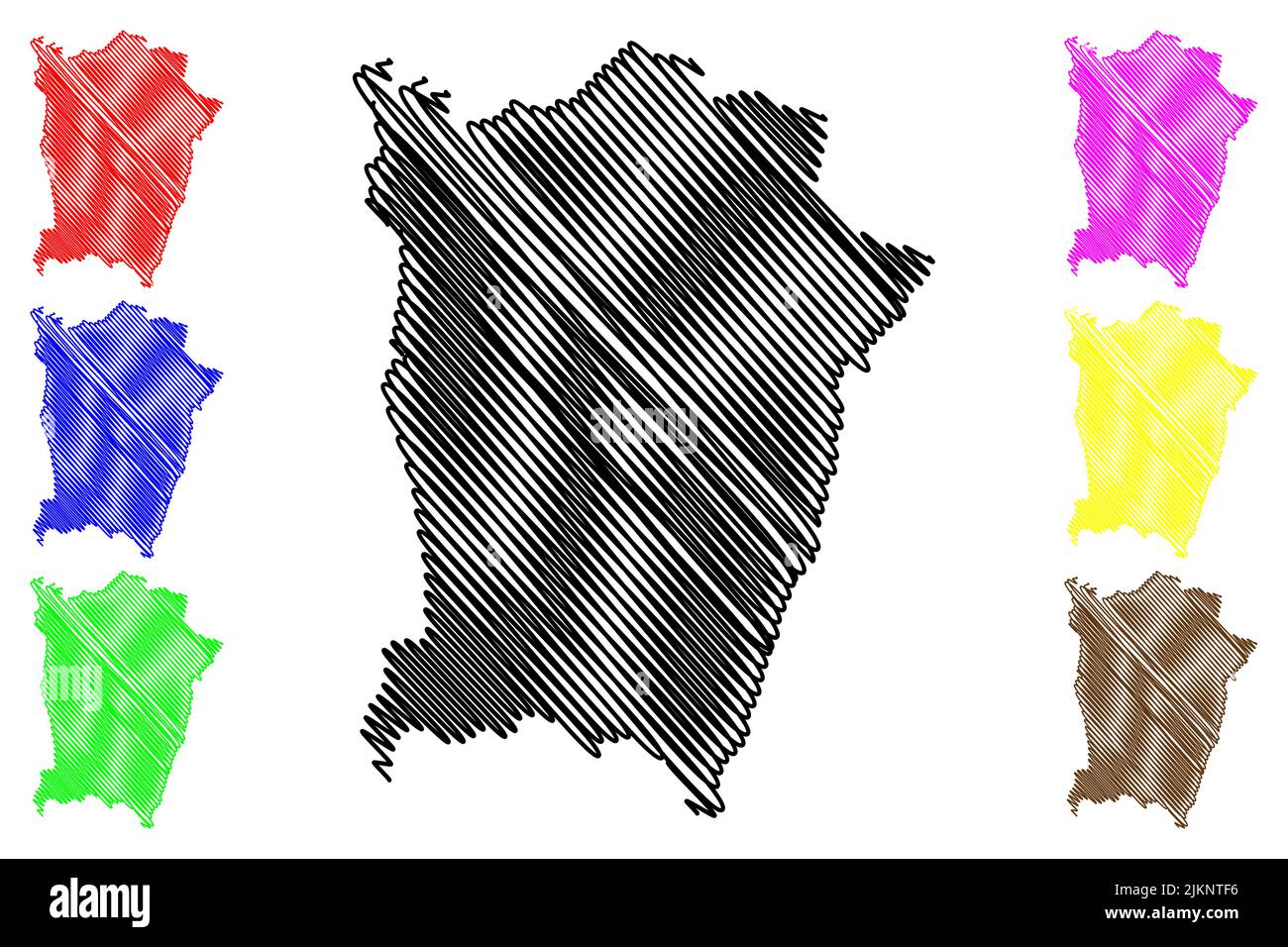 Penang island (Malaysia, Malay Archipelago) map vector illustration ...