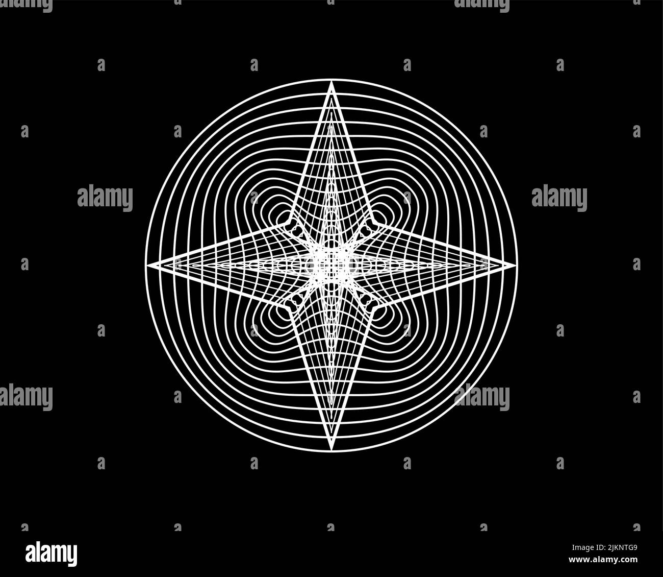 Black star in circle Stock Vector Images - Alamy